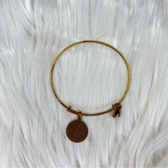 Alex and Ani | Jewelry | Alex And Ani Tree Of Life Rafaelian Gold Charm Bangle Bracelet | Poshmark